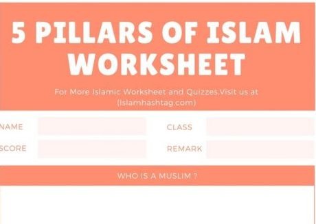 5 Pillars of Islam Worksheet - Islam Hashtag