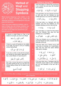 Where To Stop In Quran? Stopping Rules Of Waqf - Islam Hashtag