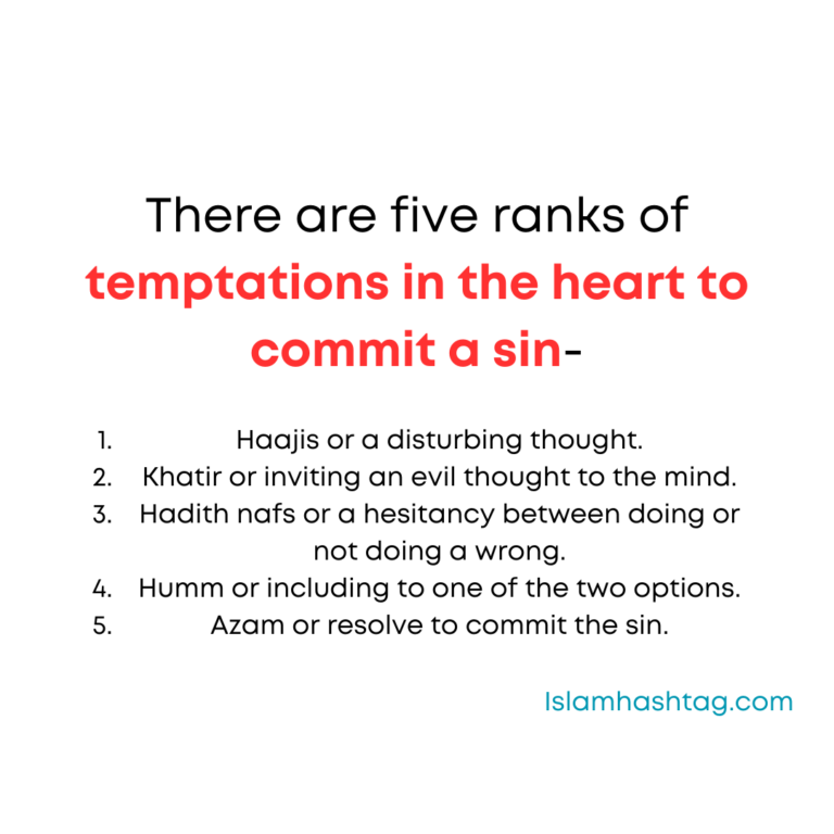 5 Types Of Temptation To Sin And 7 Ways To Stop Temptations - Islam Hashtag