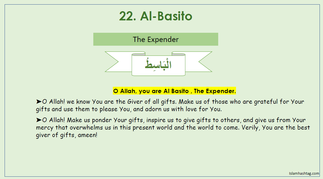 Day 7: Reflecting On The Names Of Allah – Al-Alim, Al-Qabid, Al-Basit ...