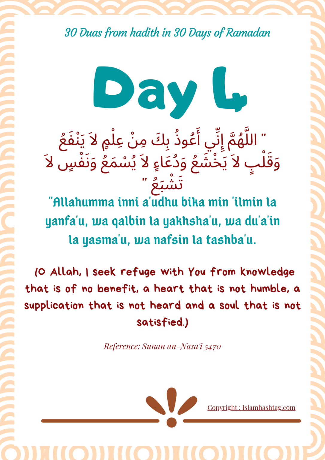 30 Duas From Hadith In 30 Days Of Ramadan Pdf - Islam Hashtag